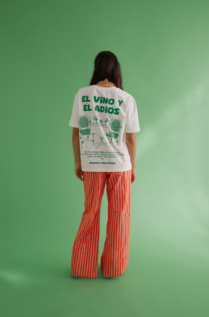 Gabrielle Pants Pink&Orange – Susmie's Collection